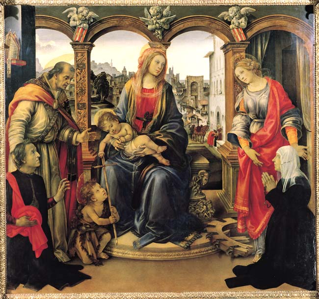 On 30 May 1464, Neri di Bicci painted an altarpiece depicting St ...
